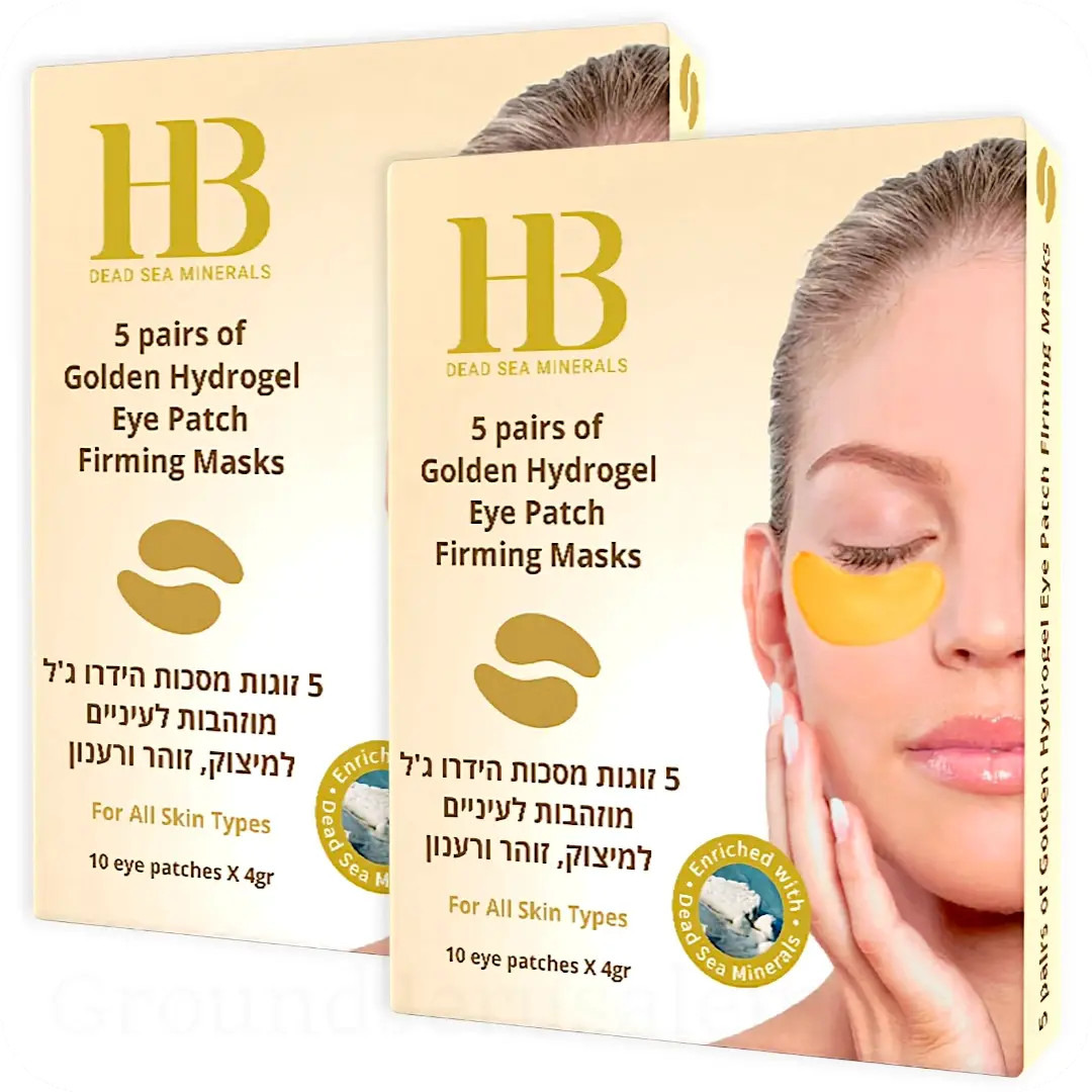 2 Packs of Golden Hydrogel Firming Eye Patches – Total 10 Pairs (20 ...