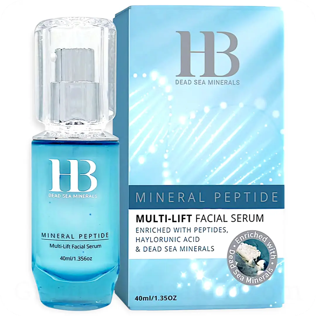 Facial Serum with Peptides & Hyaluronic Acid 40ml / 1.35 fl.oz — Made ...