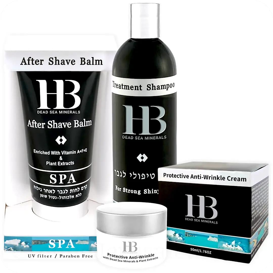 Set de Cuidado Masculino 3-en-1 by HB – Bálsamo Aftershave, Champú ...