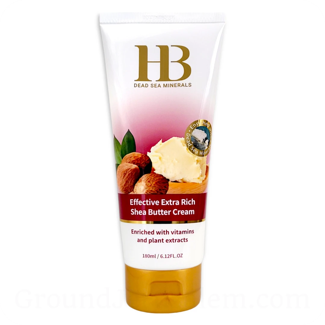 Shea Butter Cream with Dead Sea Minerals 180ml / 6.12 Fl.OZ — Made in ...