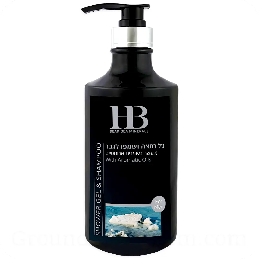 Shower Gel & Shampoo for Men by HB with Aromatic Oils 780ml / 26.38 fl ...